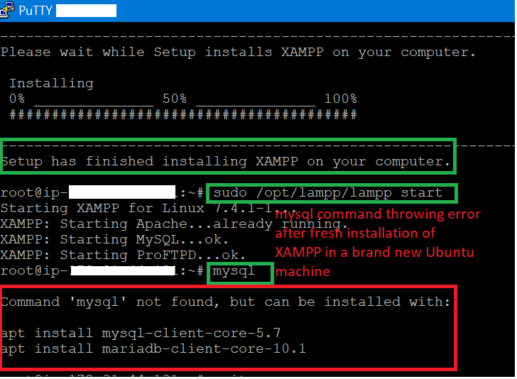 How To Link MySQL From XAMPP opt lampp bin To Use Mysql Command From 