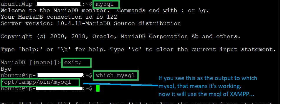 How To Link MySQL From XAMPP opt lampp bin To Use Mysql Command From 