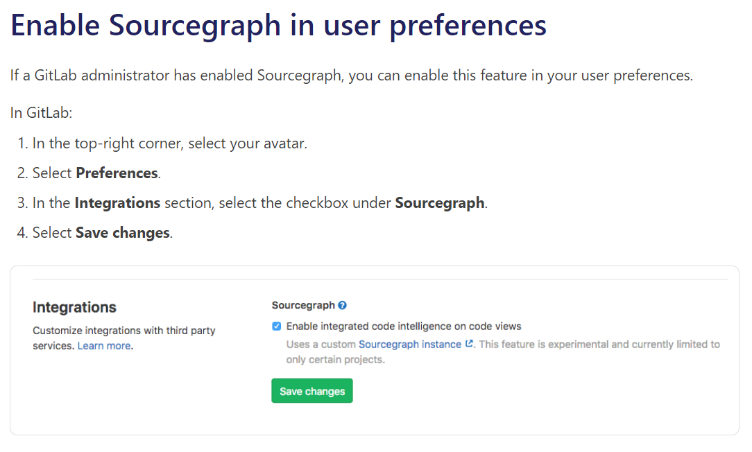 GitLab Tutorials: Gitlab integration with Sourcegraph - DevOpsSchool.com GitLab Tutorials: Gitlab integration with Sourcegraph - DevOpsSchool.com
