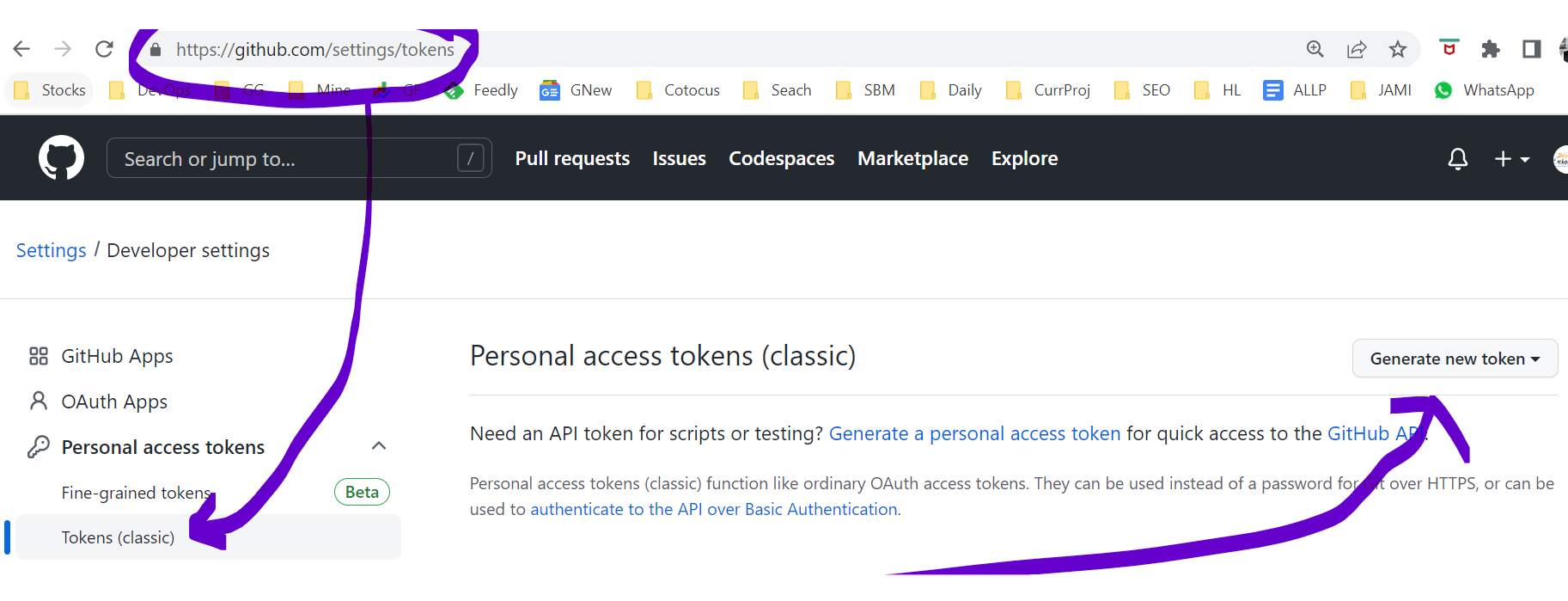 How to Generate Personal access tokens in Github - DevOpsSchool.com How to Generate Personal access tokens in Github - DevOpsSchool.com