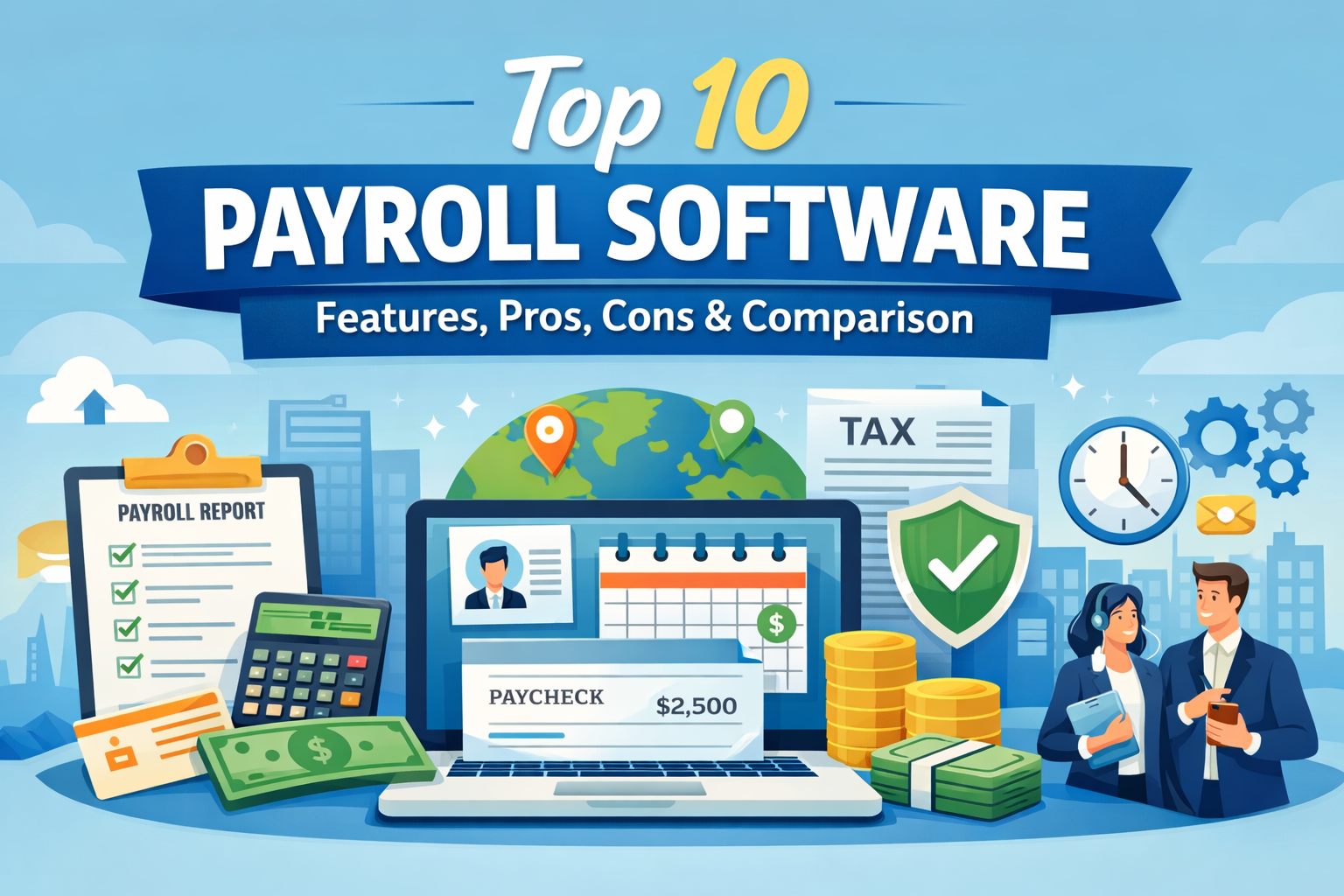 Top 10 Payroll Software: Features, Pros, Cons & Comparison ...