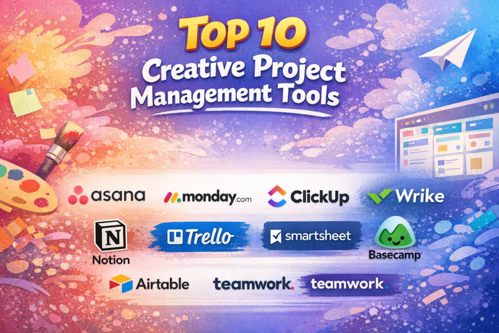 Top 10 Creative Project Management Tools: Features, Pros, Cons ...