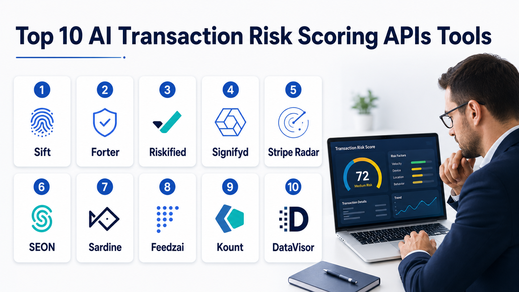 Top 10 AI Transaction Risk Scoring APIs: Features, Pros, Cons & Comparison