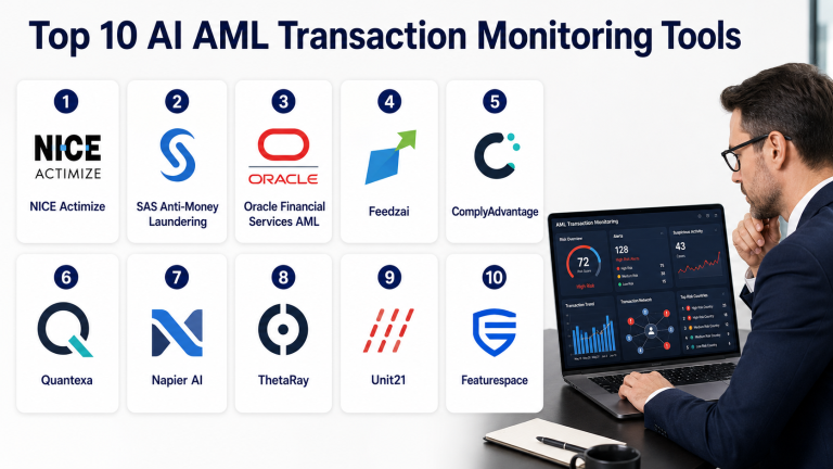 Top 10 AI AML Transaction Monitoring Tools: Features, Pros, Cons ...