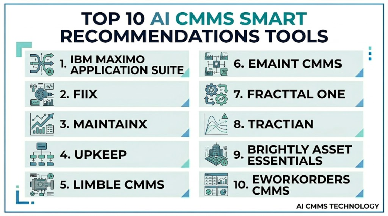 Top 10 AI CMMS Smart Recommendations Tools: Features, Pros, Cons ...